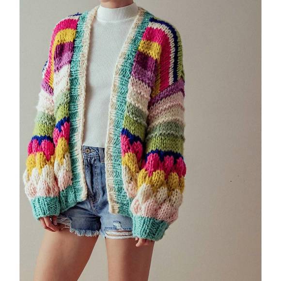 debut | Sweaters | New Debut Goa Chunky Thread Sweater Cardigan In ...